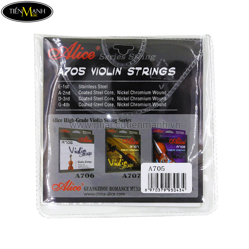Dây Đàn Violin Alice A705 - Violin Strings - Nhạc Cụ Tiến Mạnh