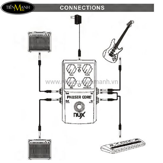 Phơ Guitar Nux Phaser Core PC - Nhạc Cụ Tiến Mạnh