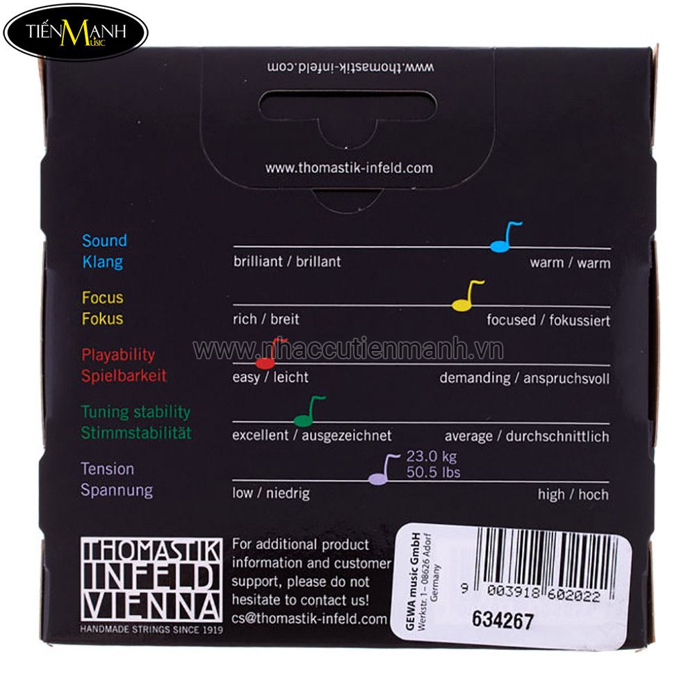 Dây Đàn Violin Thomastik-Infeld Vision Solo VIS101 - Violin Strings ...