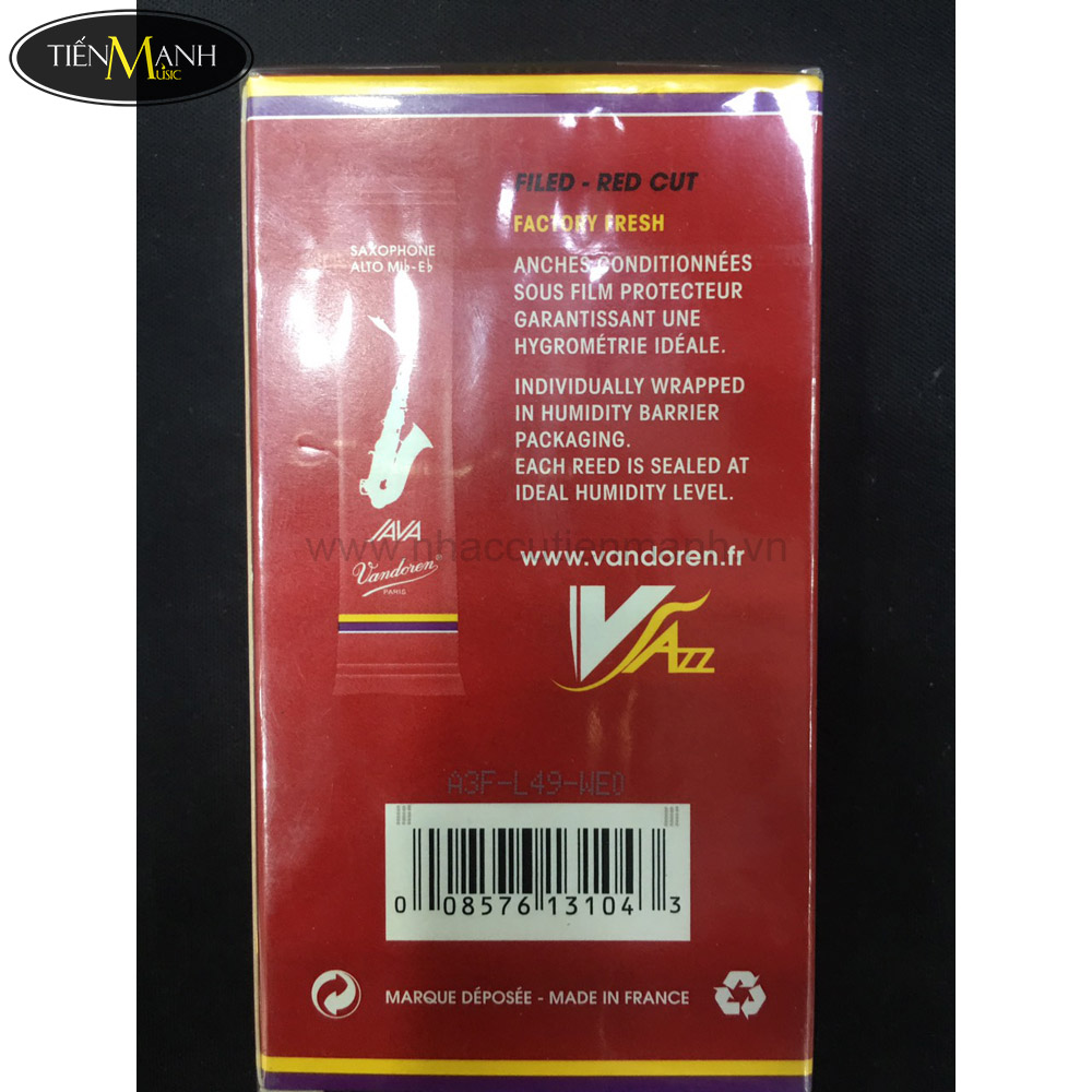 Dăm Kèn Alto Saxophone JAVA Red Vandoren_SIZE 3.0 - Nhạc Cụ Tiến Mạnh