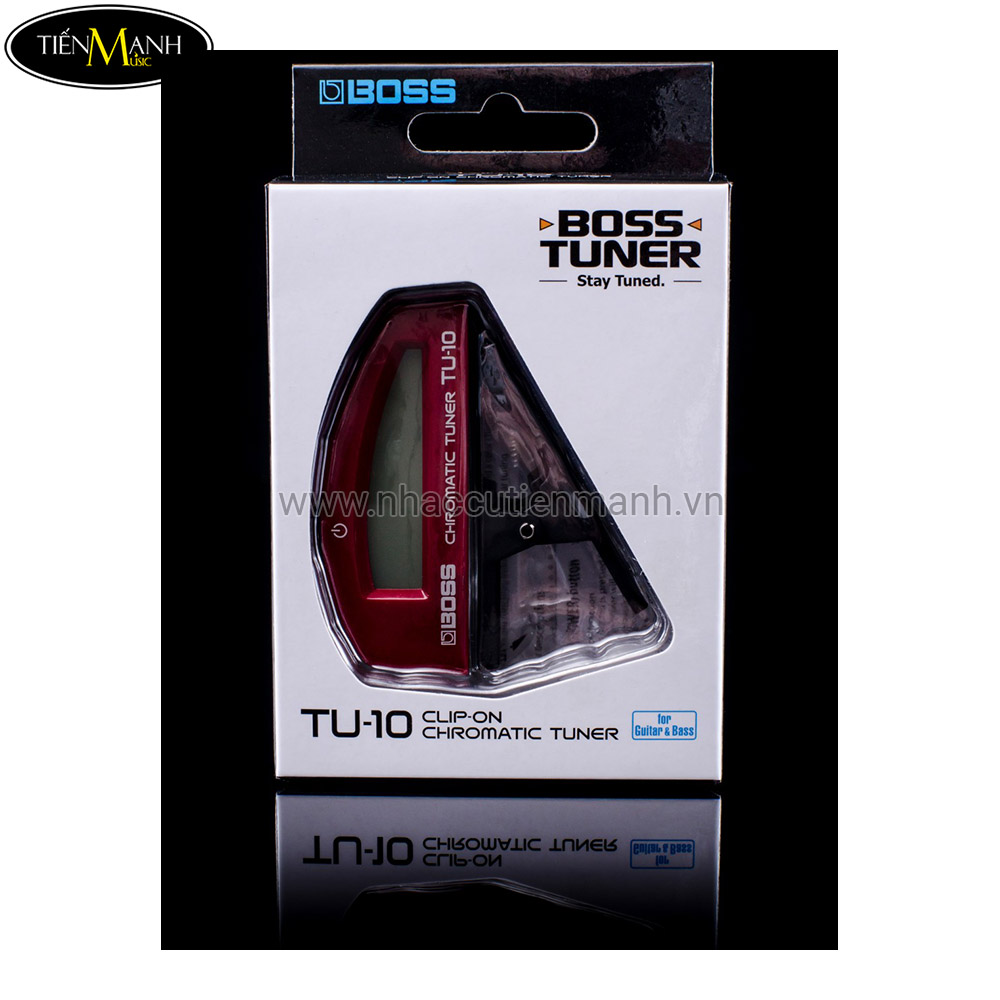 Tuner Chromatic Boss TU-10 Đỏ - Nhạc Cụ Tiến Mạnh