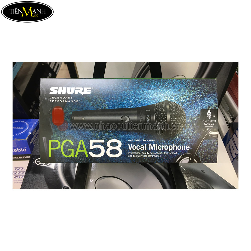 Microphone Có Dây Cầm Tay Shure PGA58-QTR - Nhạc Cụ Tiến Mạnh