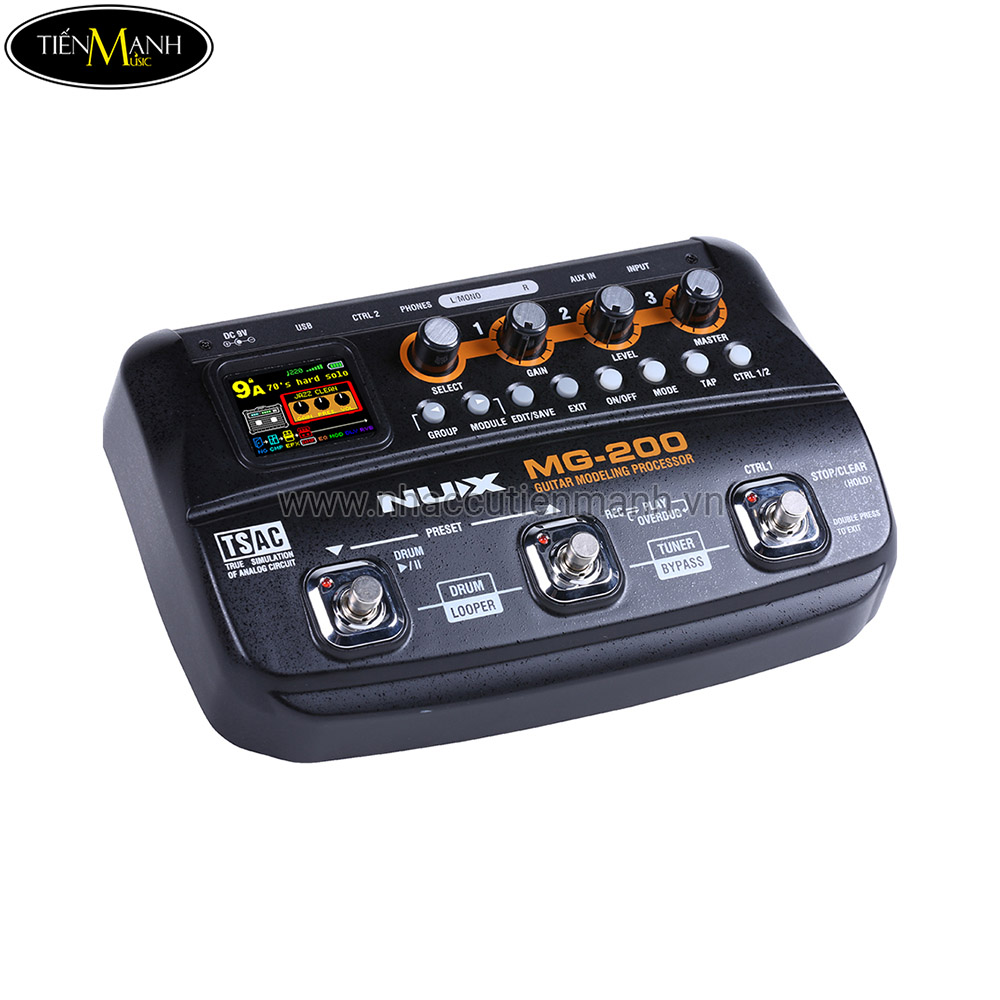 Phơ Guitar NUX MG-200 - Nhạc Cụ Tiến Mạnh