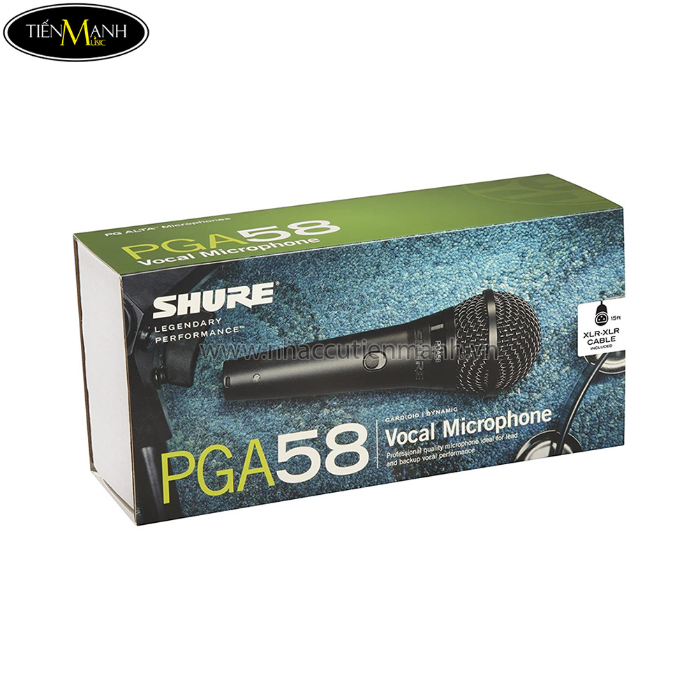 Microphone Có Dây Cầm Tay Shure PGA58-LC - Nhạc Cụ Tiến Mạnh