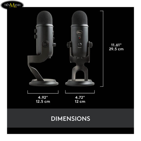 Micro Blue Yeti USB Condenser 3 - Nhiều màu