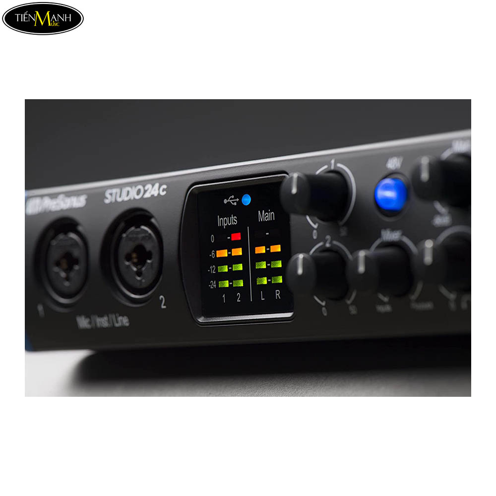 Soundcard PreSonus Studio 24C - Audio Interface - Nhạc Cụ Tiến Mạnh