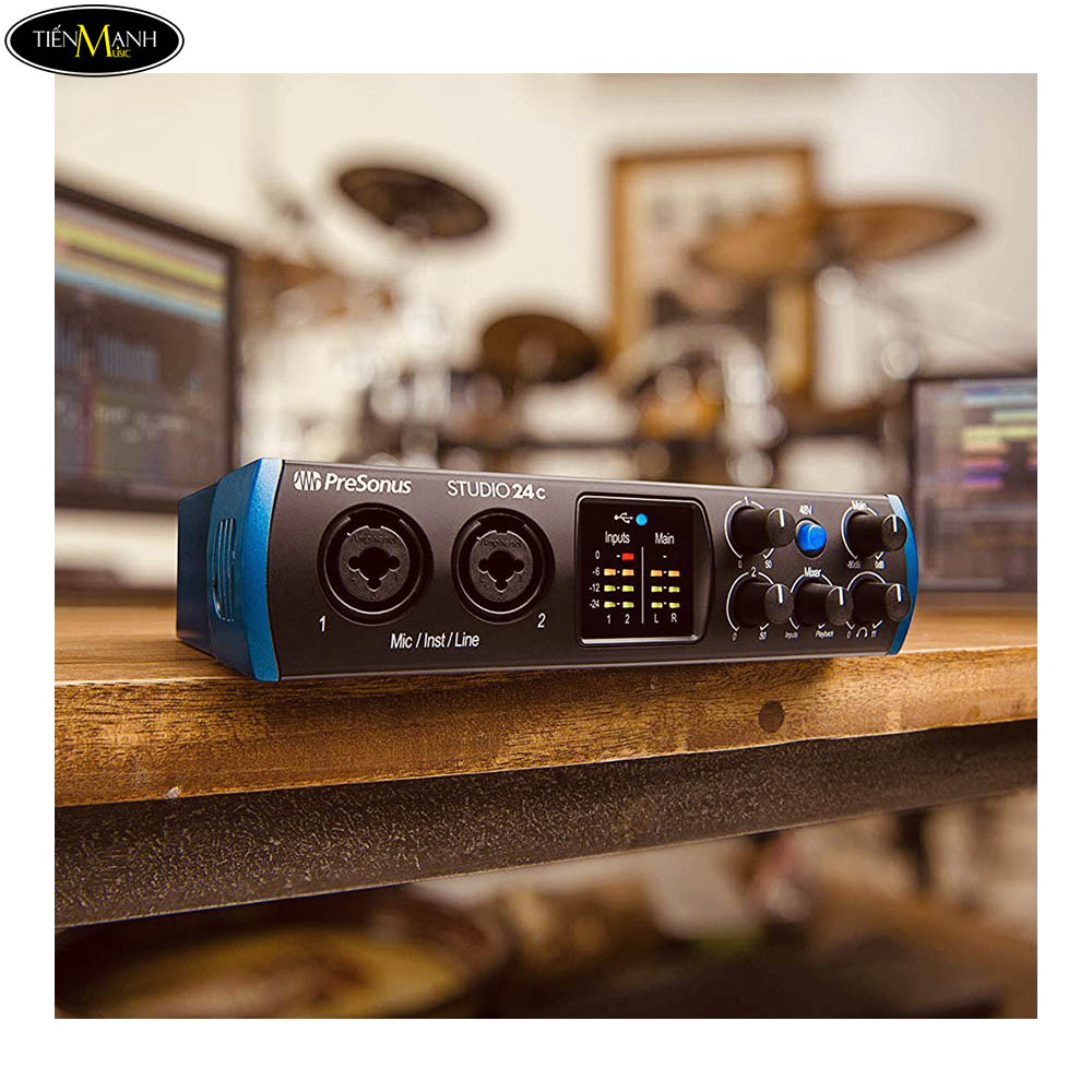 Soundcard PreSonus Studio 24C - Audio Interface - Nhạc Cụ Tiến Mạnh