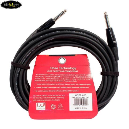 Dây Cáp Guitar Hosa Pro HGTR-025 dài 7.5m Chính Hãng