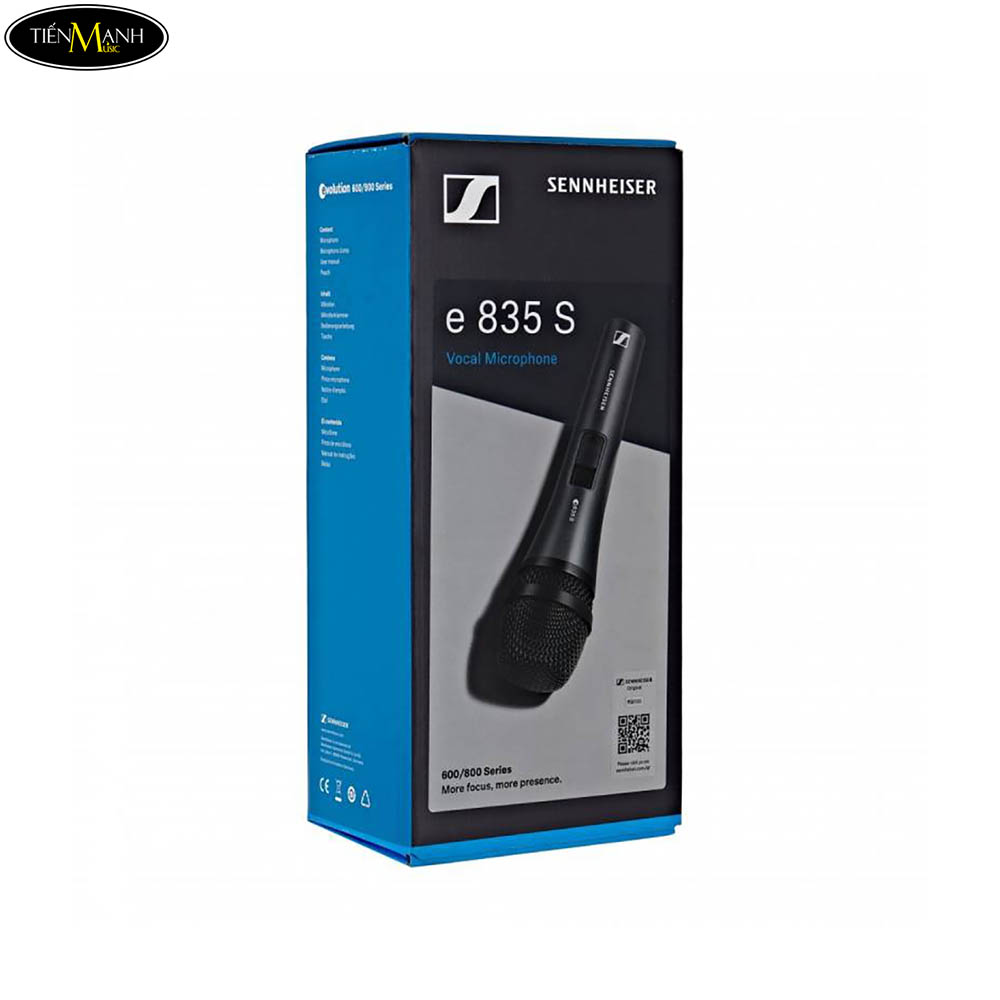 Microphone Sennheiser E 835-S Micro Cầm Tay Có Công Tắc - Nhạc Cụ Tiến Mạnh