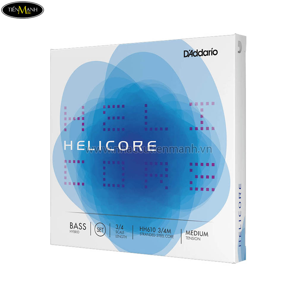 Dây Đàn Double Bass D'addario Helicore Hybrid HH610-3/4M ( bộ 4 dây ...