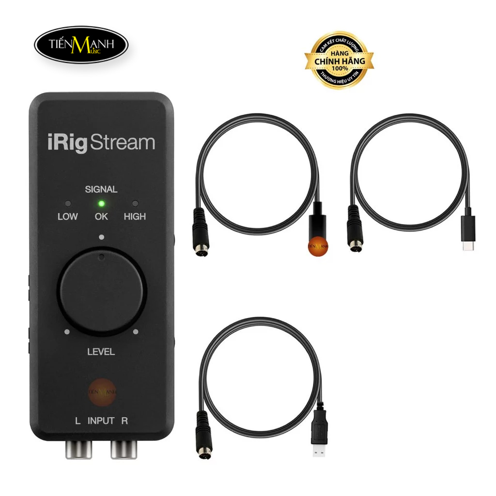 IK Multimedia iRig Stream Stereo Audio Interface, Box Live Stream ...
