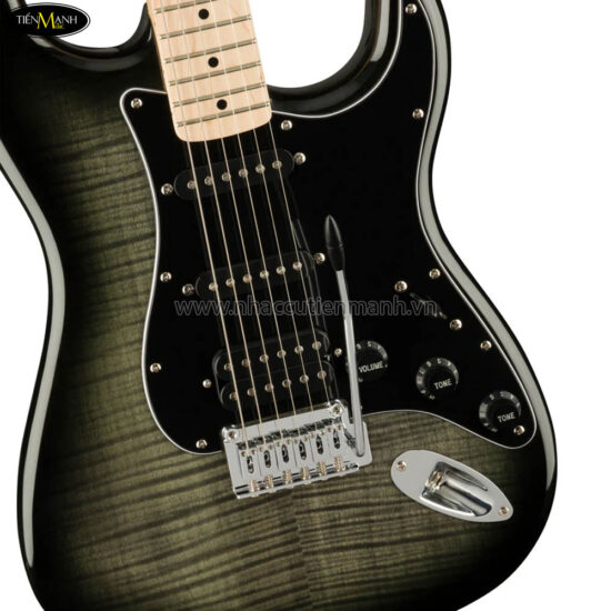 Fender Squier Affinity Stratocaster FMT HSS Black Burst Electric Guitar ...