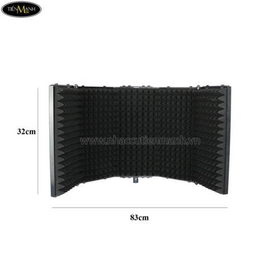 Màng Vách Chắn Tiêu Âm Cho Micro SIC-05 Vocal Booth 5 Cánh - Nhạc Cụ Tiến Mạnh