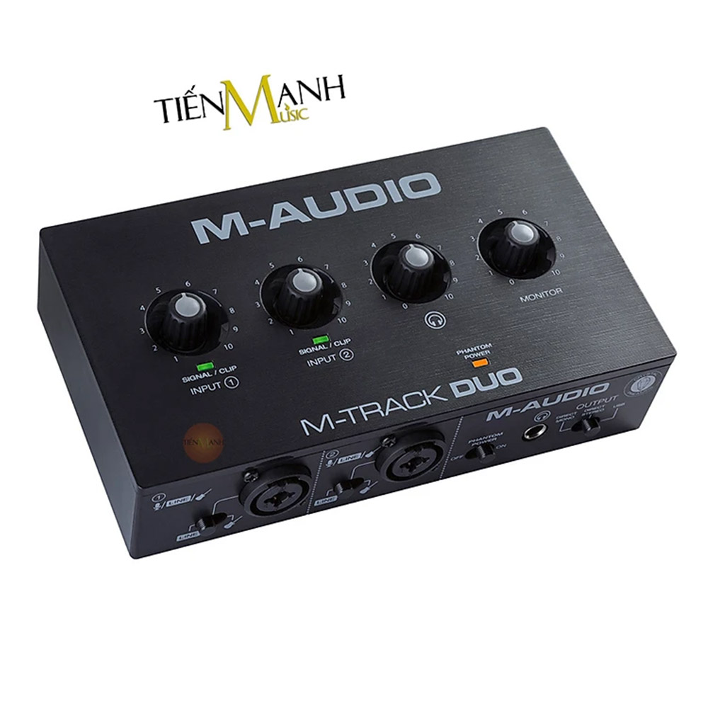 Soundcard Thu Âm M-Audio M-Track Duo - Audio Interface - Nhạc Cụ Tiến Mạnh