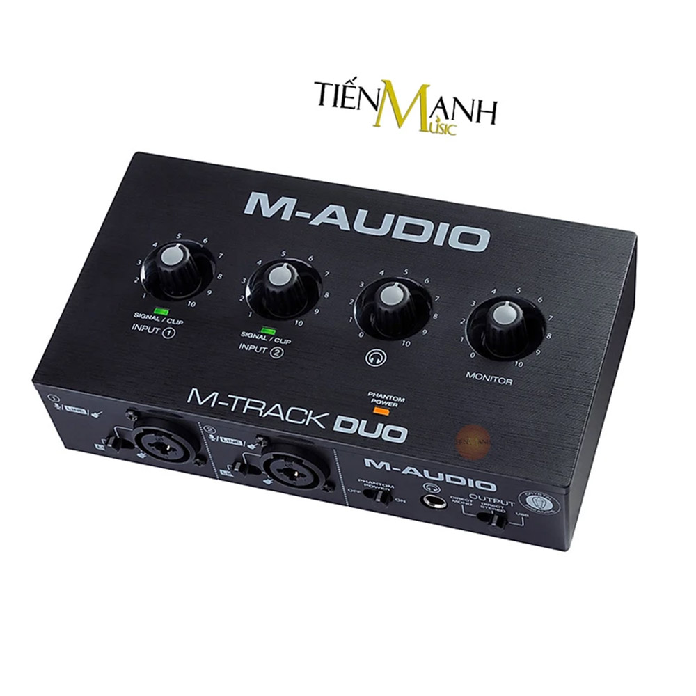 Soundcard Thu Âm M-Audio M-Track Duo - Audio Interface - Nhạc Cụ Tiến Mạnh