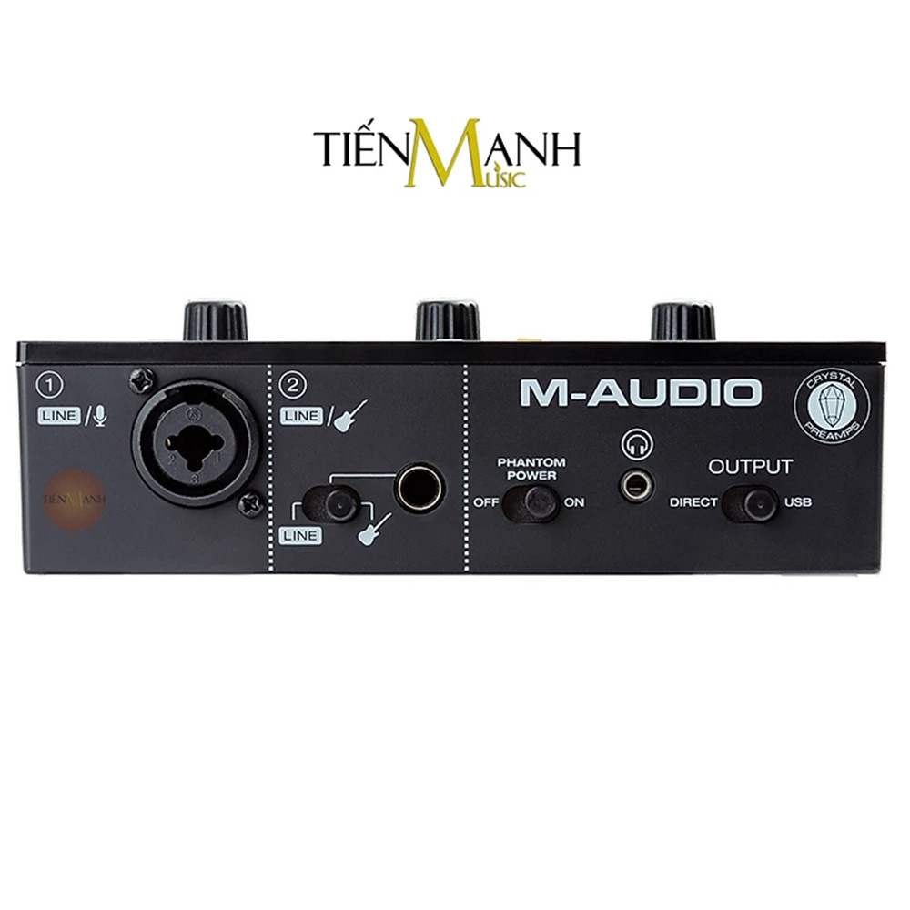 Soundcard Thu Âm M-Audio M-Track Solo - Audio Interface - Nhạc Cụ Tiến Mạnh