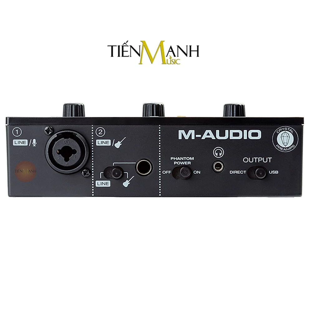 Soundcard Thu Âm M-Audio M-Track Solo - Audio Interface - Nhạc Cụ Tiến Mạnh