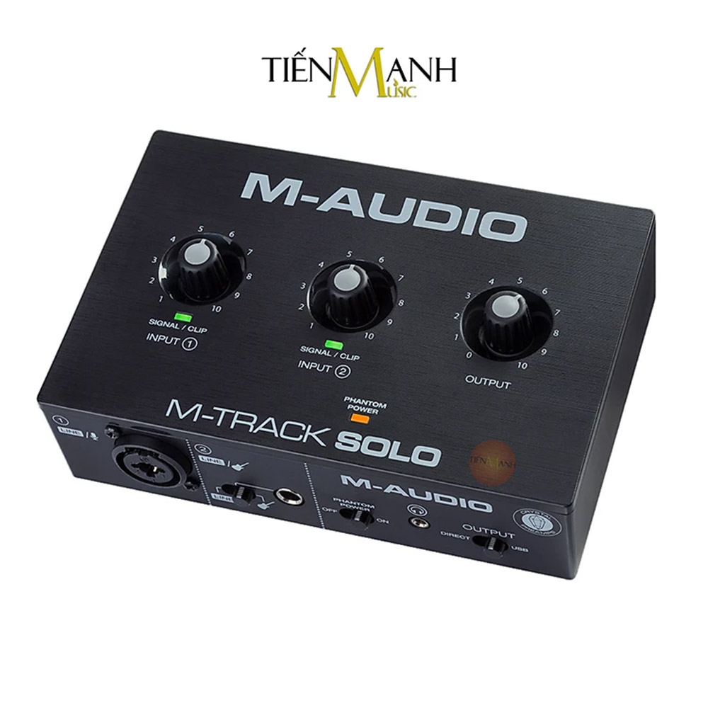 Soundcard Thu Âm M-Audio M-Track Solo - Audio Interface - Nhạc Cụ Tiến Mạnh