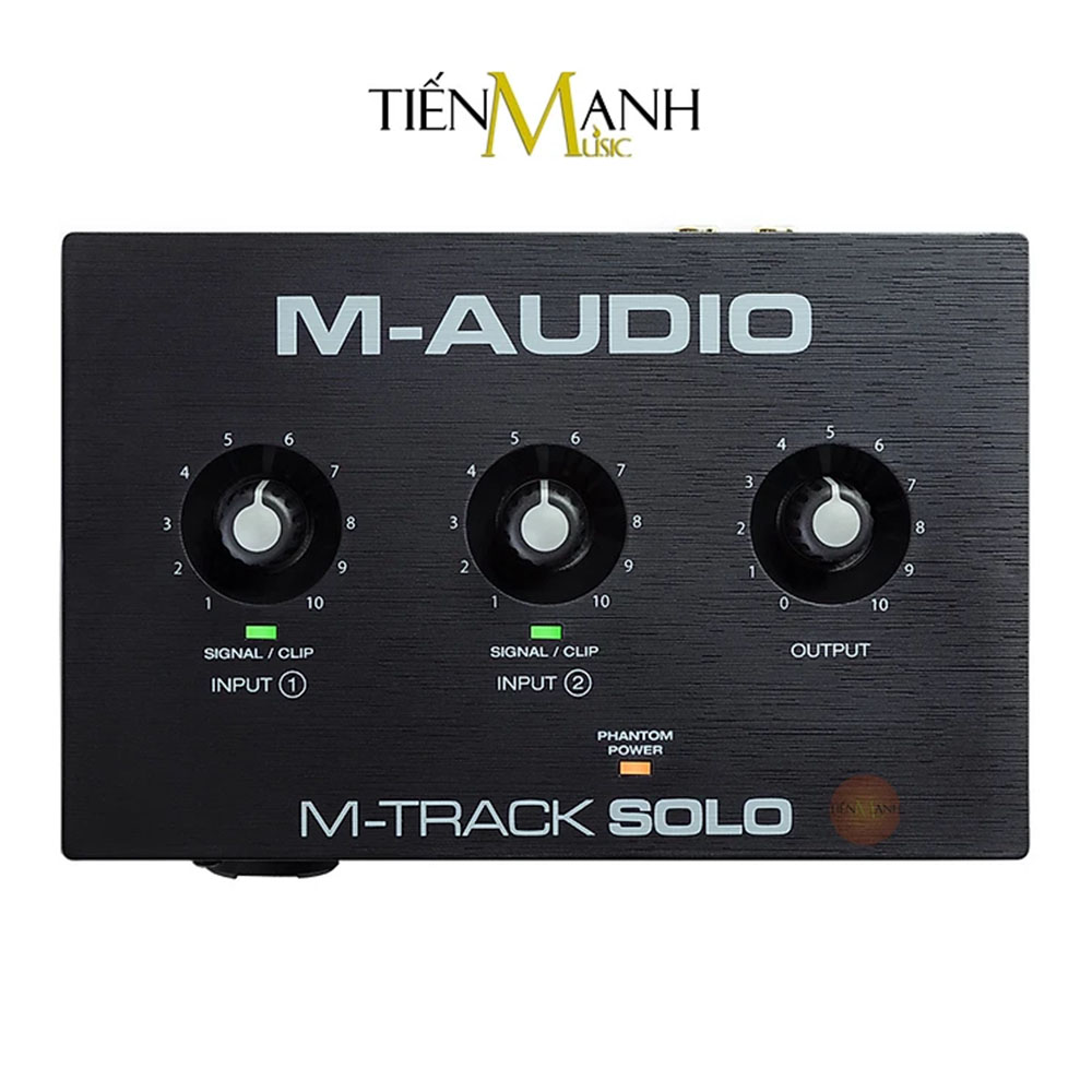 Soundcard Thu Âm M-Audio M-Track Solo - Audio Interface - Nhạc Cụ Tiến Mạnh