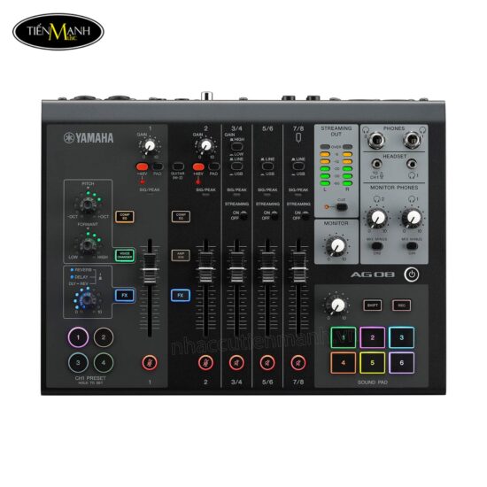 Bàn Trộn Mixer Yamaha AG08 Live Streaming - Nhạc Cụ Tiến Mạnh