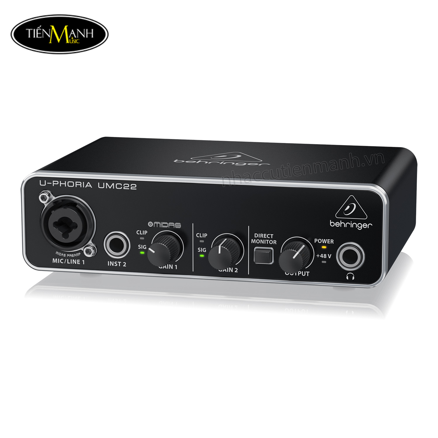 Soundcard Behringer U-PHORIA UMC22 - Audio Interface - Nhạc Cụ Tiến Mạnh