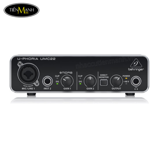 Soundcard Behringer U-PHORIA UMC22 - Audio Interface - Nhạc Cụ Tiến Mạnh