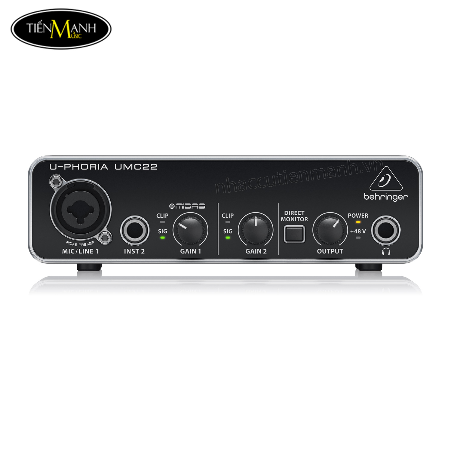 Soundcard Behringer U-PHORIA UMC22 - Audio Interface - Nhạc Cụ Tiến Mạnh