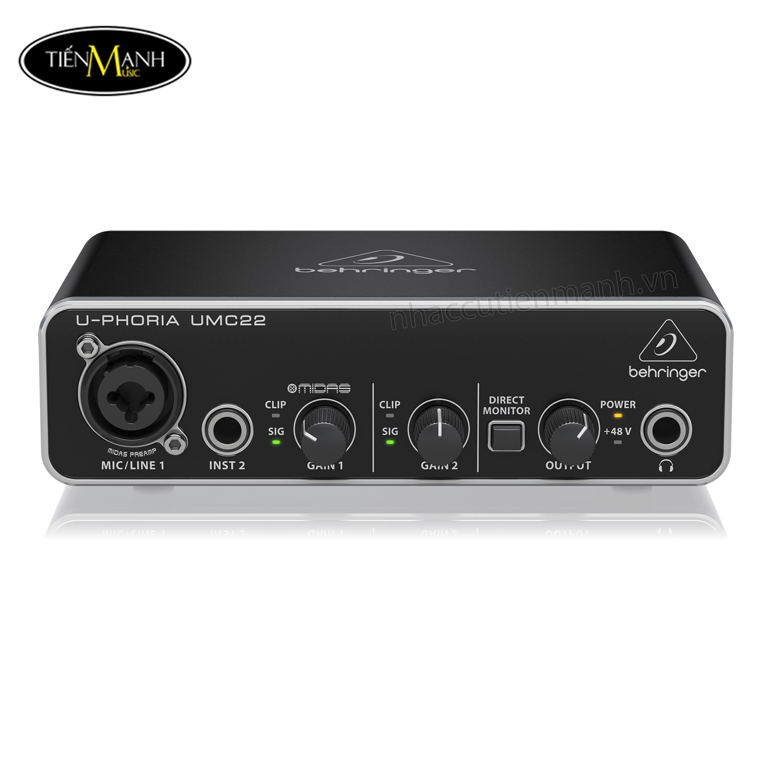 Soundcard Behringer U-PHORIA UMC22 - Audio Interface - Nhạc Cụ Tiến Mạnh