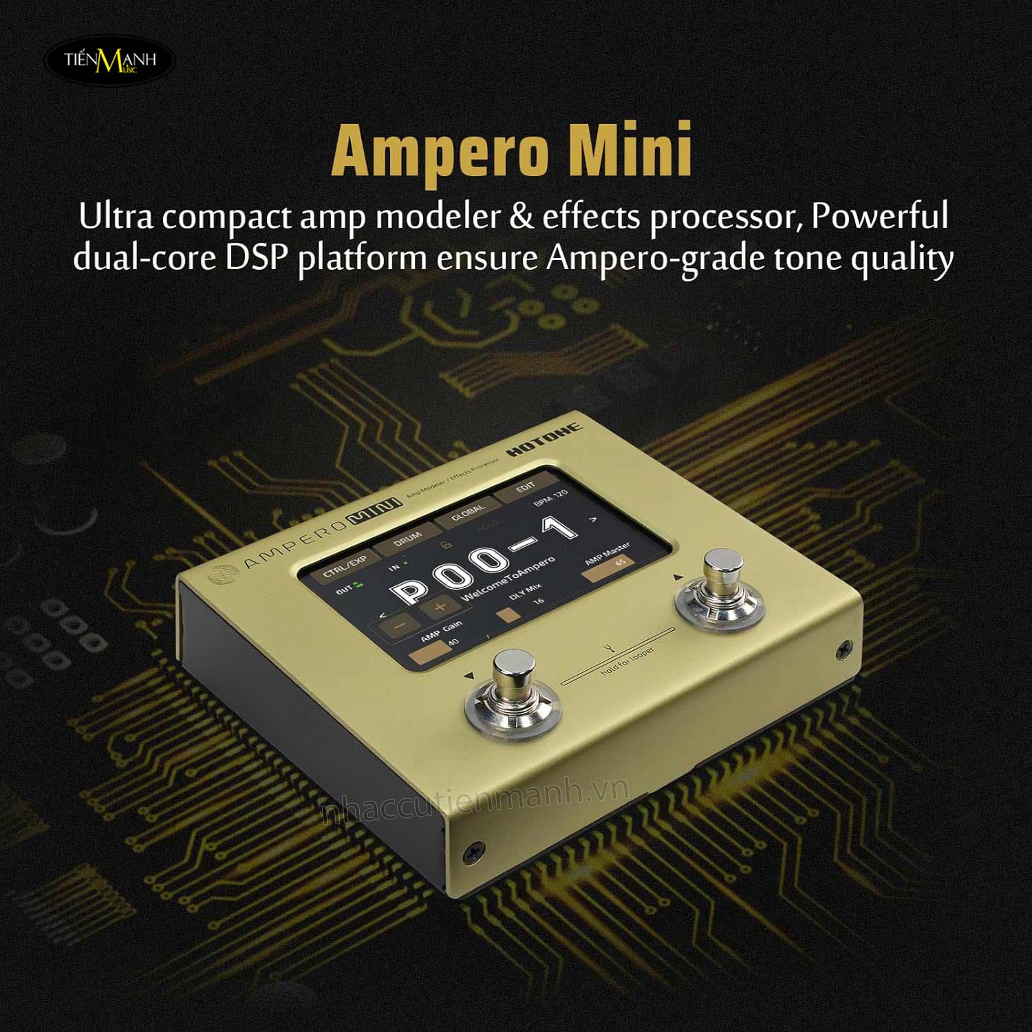 Phơ Hotone MP-50MT Ampero Mini Multieffects Pedal - Mustard - Nhạc Cụ ...