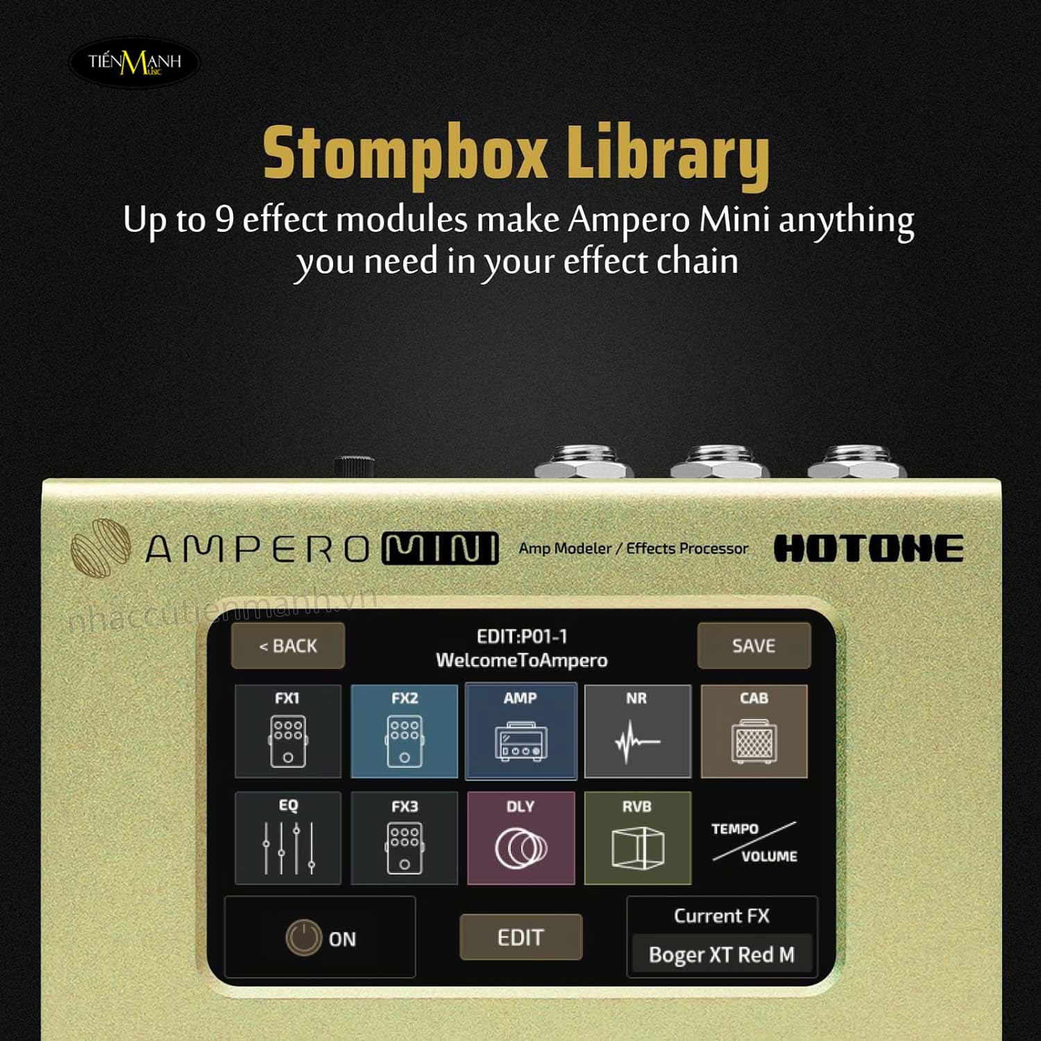 Phơ Hotone MP-50MT Ampero Mini Multieffects Pedal - Mustard - Nhạc Cụ ...