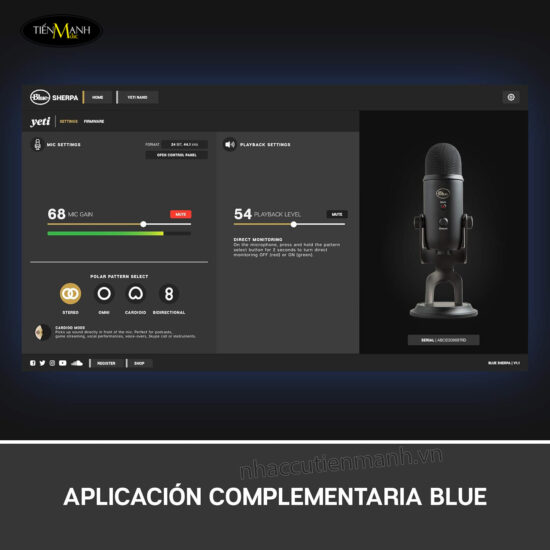 Micro Thu Âm USB Blue Yeticaster Set - Kèm Compass Boom Arm & Shock ...