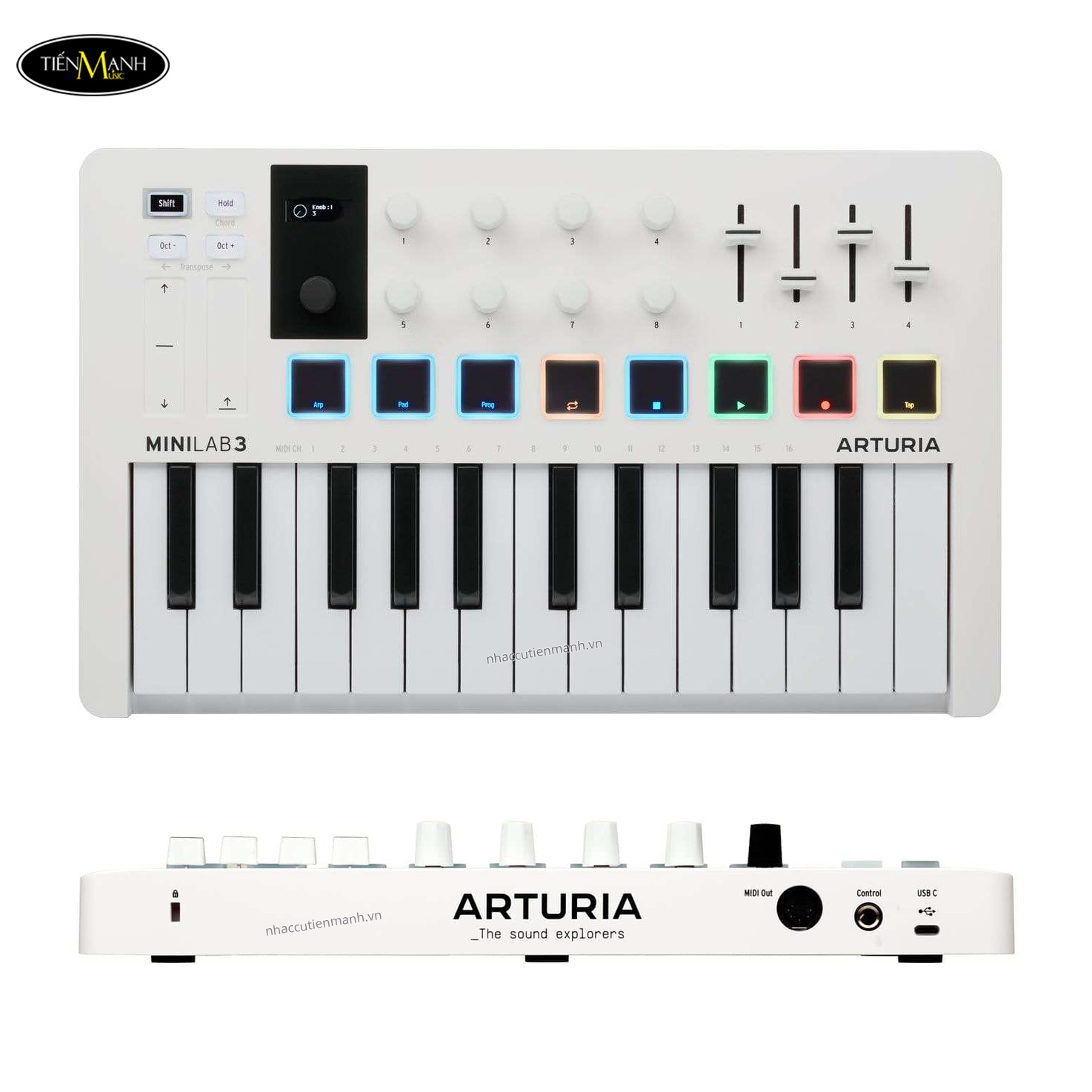 Arturia MiniLab 3 MK3 Keyboard Midi Controller - Nhạc Cụ Tiến Mạnh