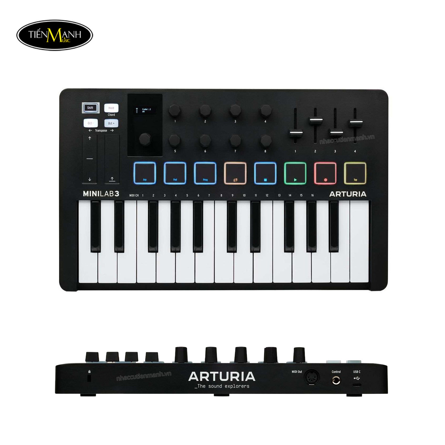 Arturia MiniLab 3 MK3 Keyboard Midi Controller - Nhạc Cụ Tiến Mạnh