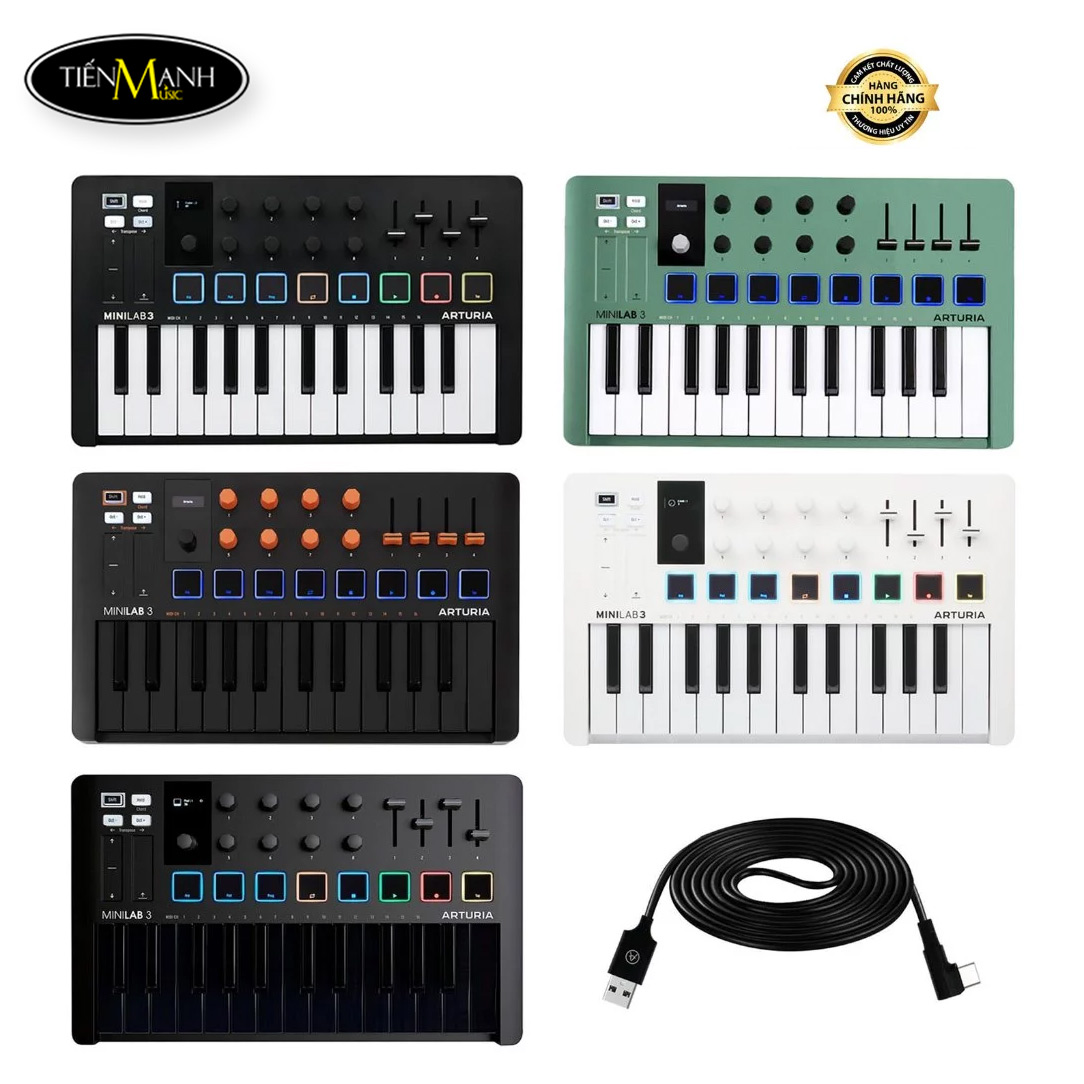 Arturia MiniLab 3 MK3 Keyboard Midi Controller - Nhạc Cụ Tiến Mạnh
