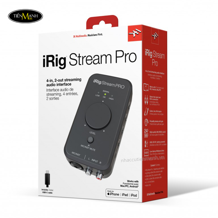 IK Multimedia iRig Stream Pro Audio Interface , Box Livestream - Nhạc ...
