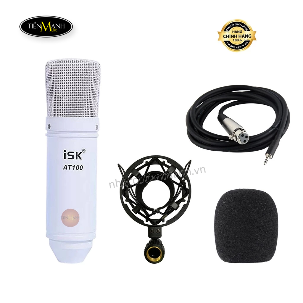 Micro ISK AT-100 Mic Thu Âm Condenser Livestream Phòng Thu Studio ...