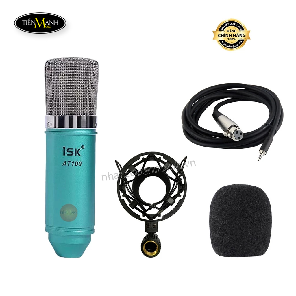 Micro ISK AT-100 Mic Thu Âm Condenser Livestream Phòng Thu Studio ...