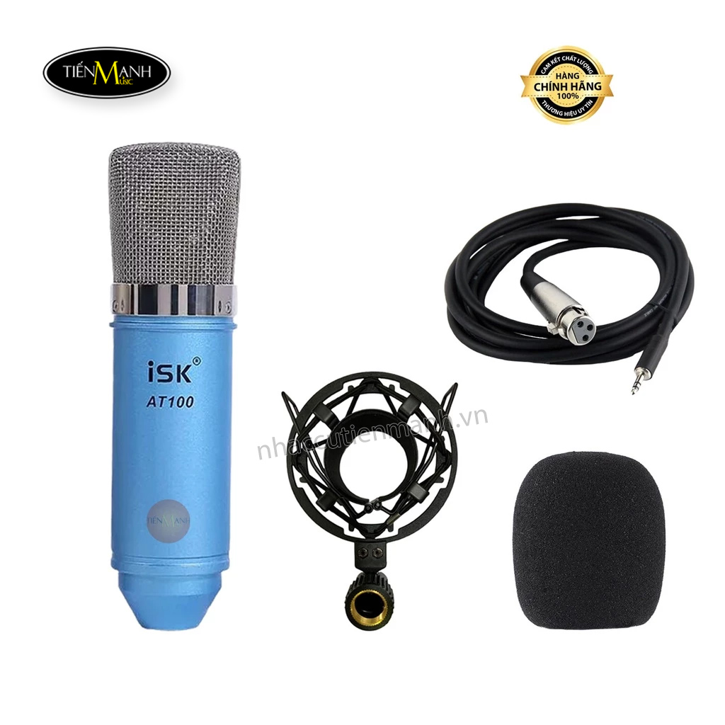 Micro ISK AT-100 Mic Thu Âm Condenser Livestream Phòng Thu Studio ...