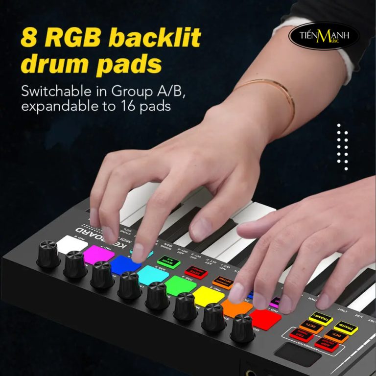 Konix MD02T 25 Keys Midi Keyboard Controller - Bluetooth - Nhạc Cụ Tiến ...