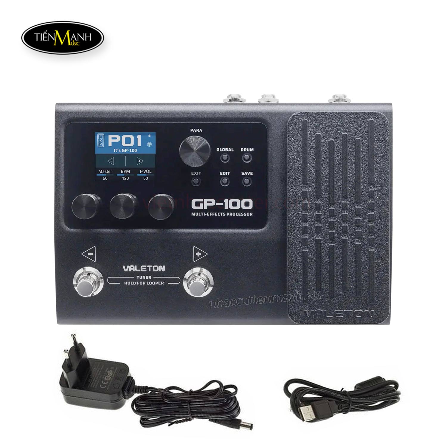 Phơ Guitar Valeton GP-100 , Multi Effects Pedal - Nhạc Cụ Tiến Mạnh
