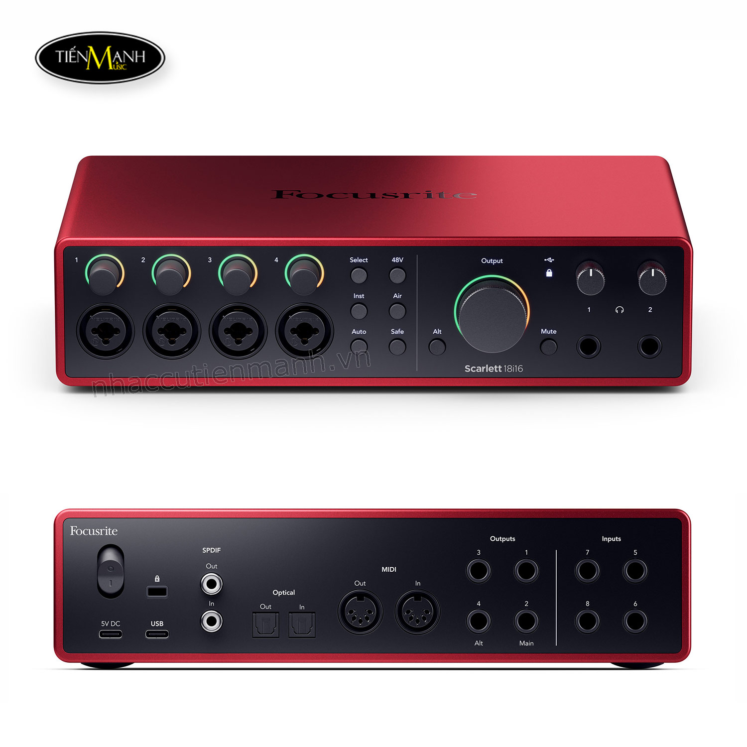 Soundcard Focusrite Scarlett 18i16 ( 4th Gen ) - Audio Interface - Nhạc ...