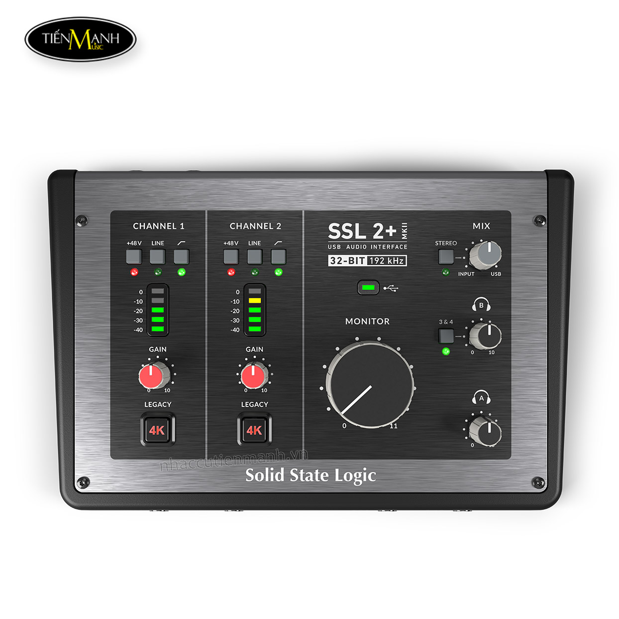 Soundcard Solid State Logic SSL2 Plus - MKII USB-C Audio Interface - Nhạc Cụ Tiến Mạnh