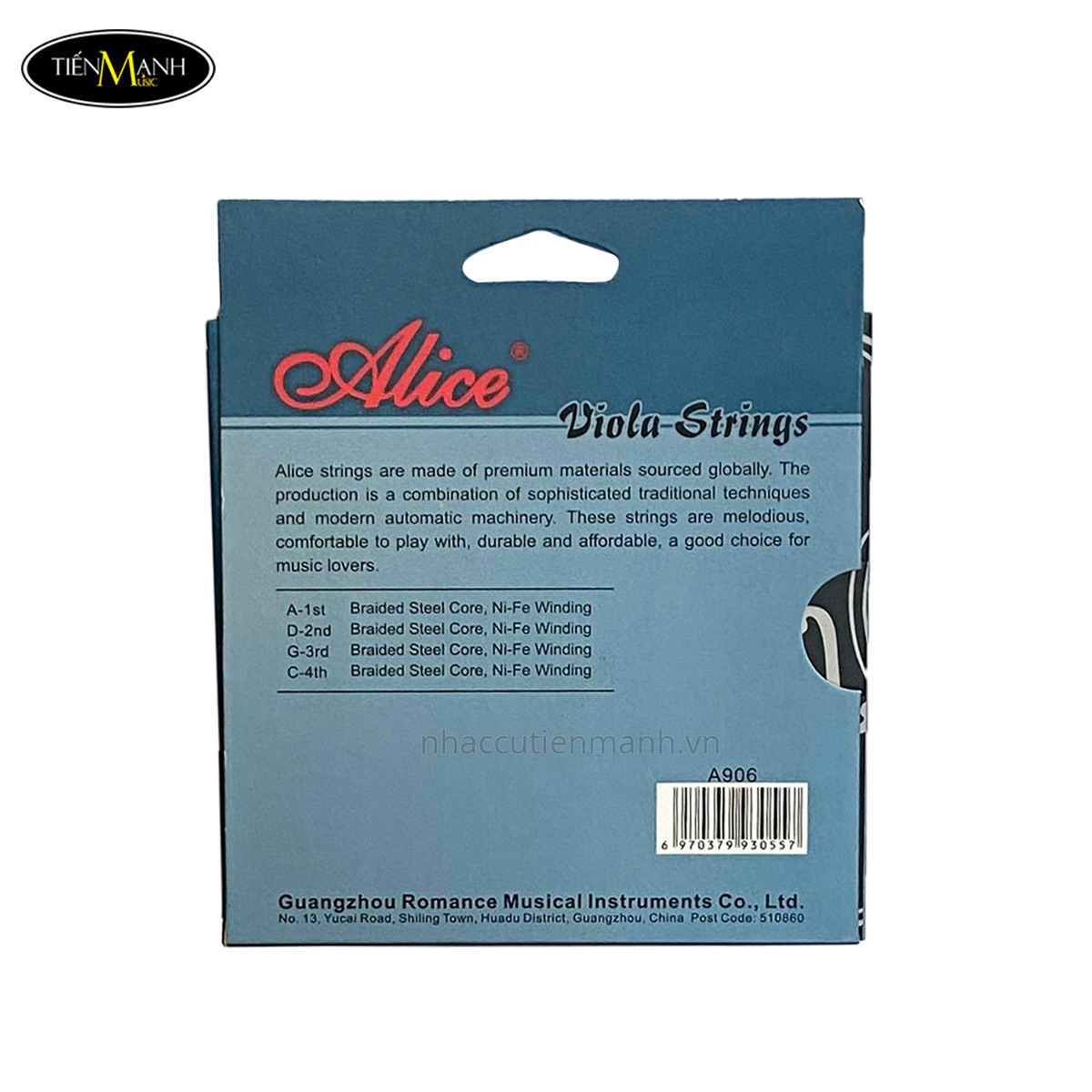 Dây Đàn Viola Alice A906 - Nhạc Cụ Tiến Mạnh