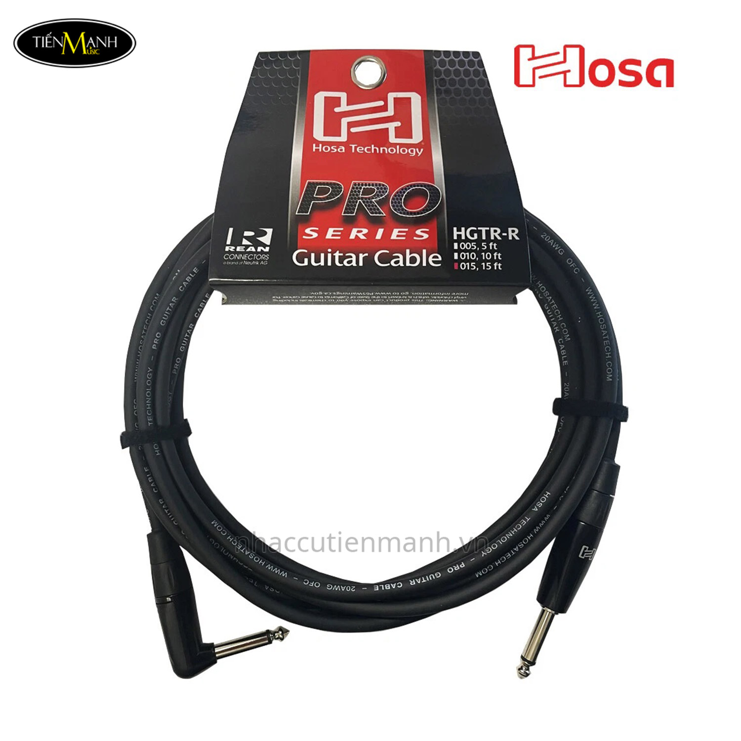 Dây Cáp Guitar Hosa Pro Dài 4.5 mét REAN 2 Đầu 6ly TS Mono HGTR-015R ...