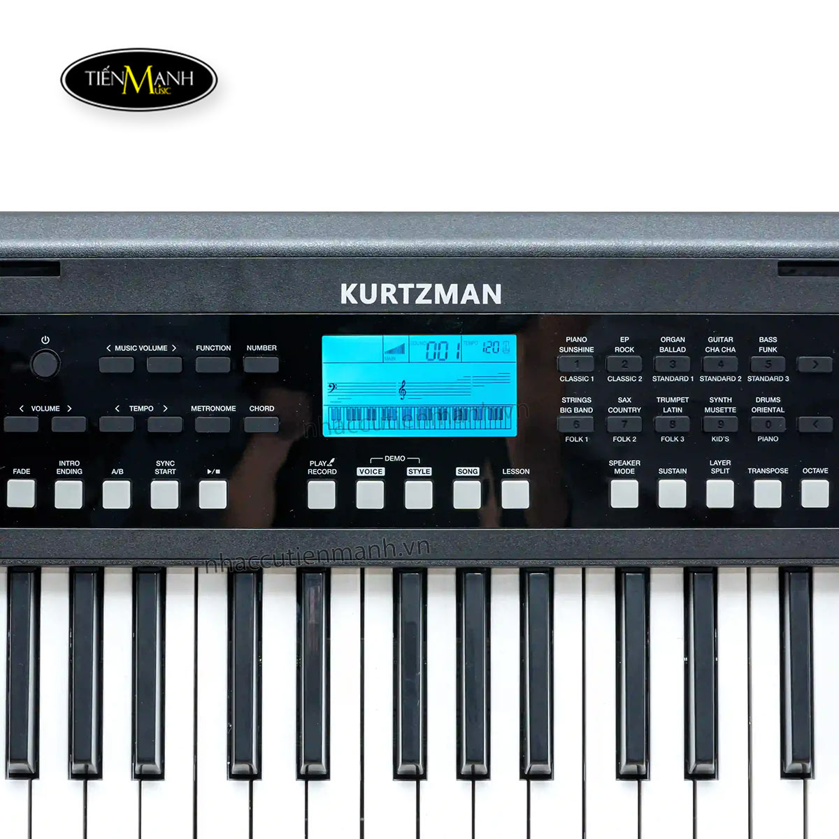 Đàn Organ Kurtzman K190 - Keyboard - Nhạc Cụ Tiến Mạnh