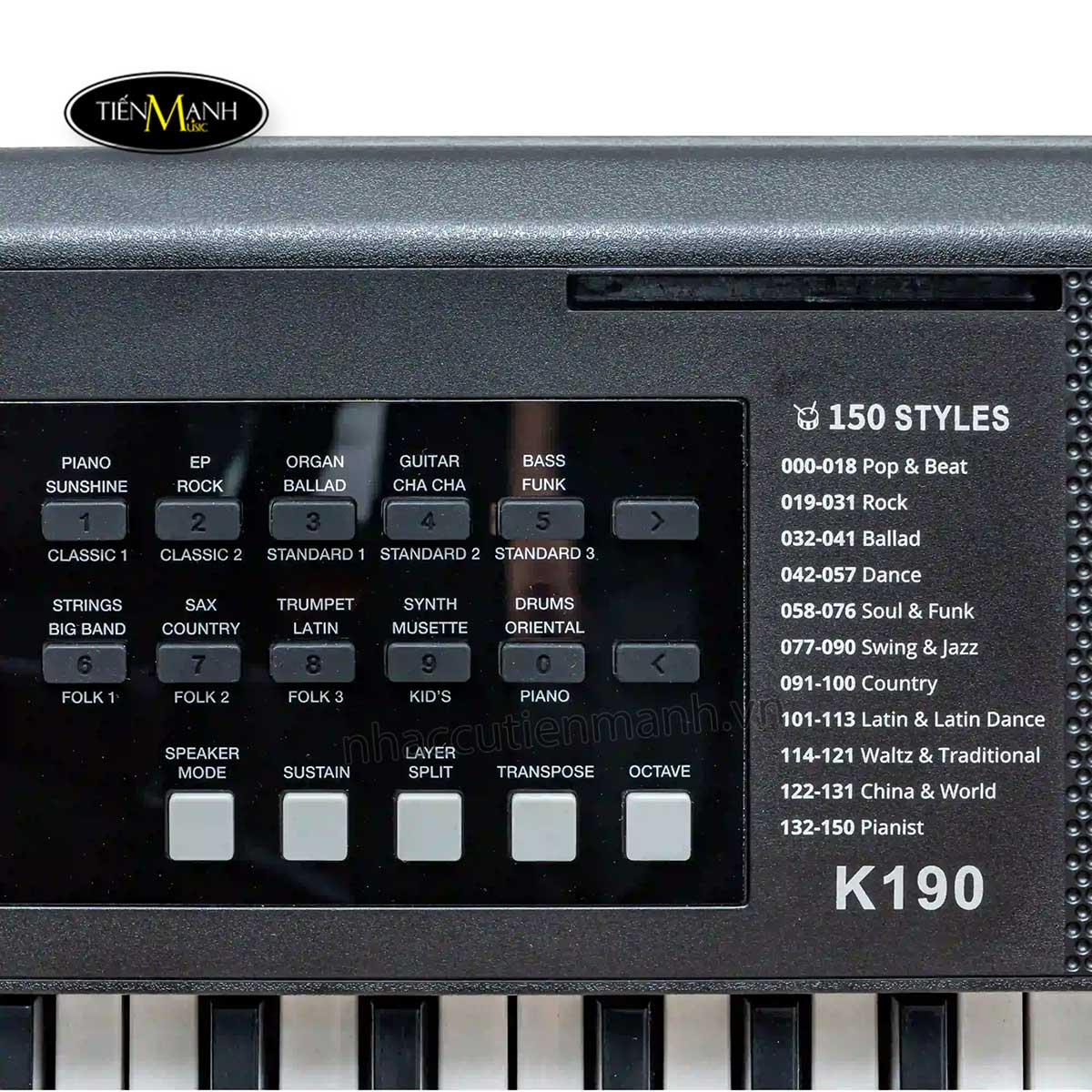 Đàn Organ Kurtzman K190 - Keyboard - Nhạc Cụ Tiến Mạnh