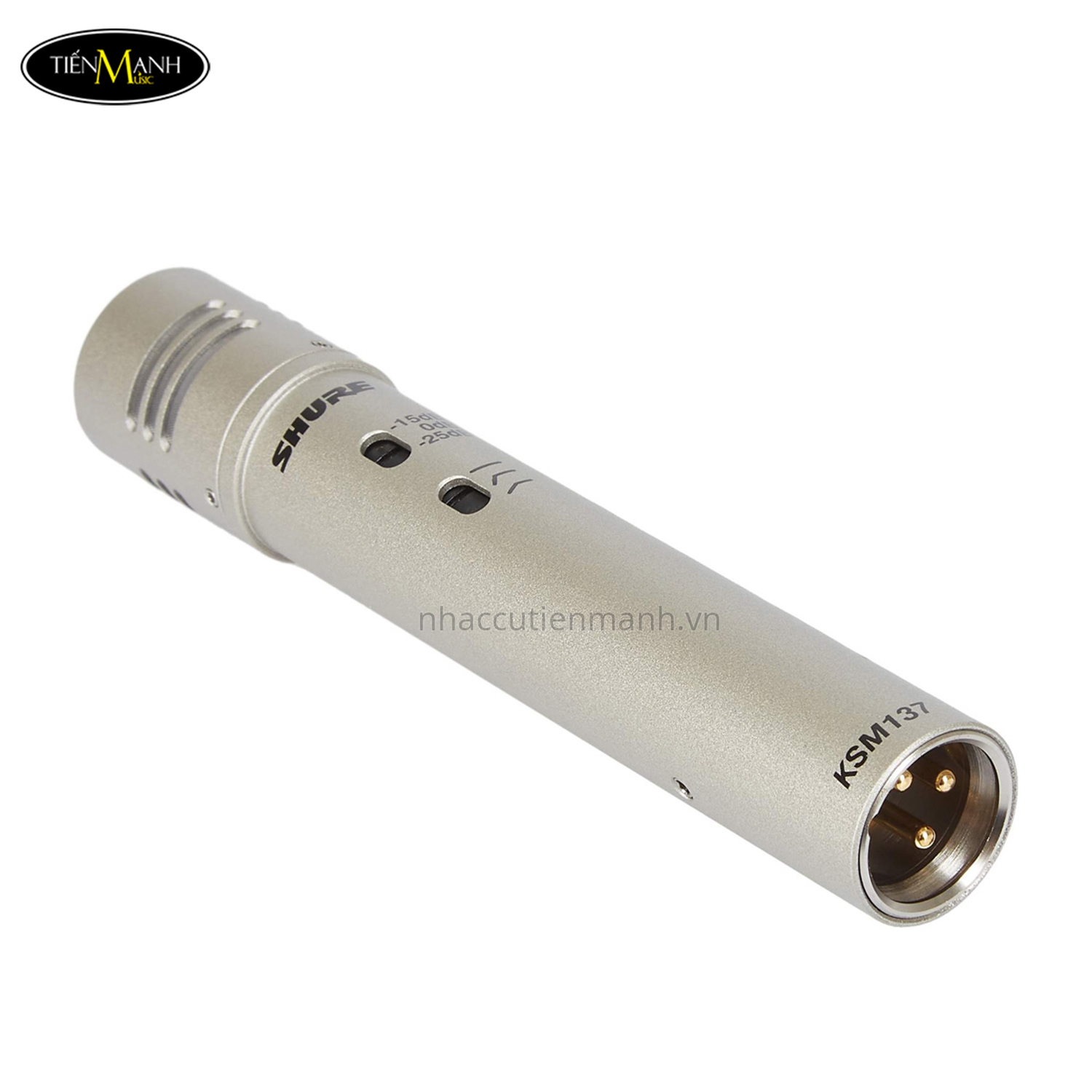 Micro Nhạc Cụ Cardioid Condenser Shure KSM137 - Nhạc Cụ Tiến Mạnh