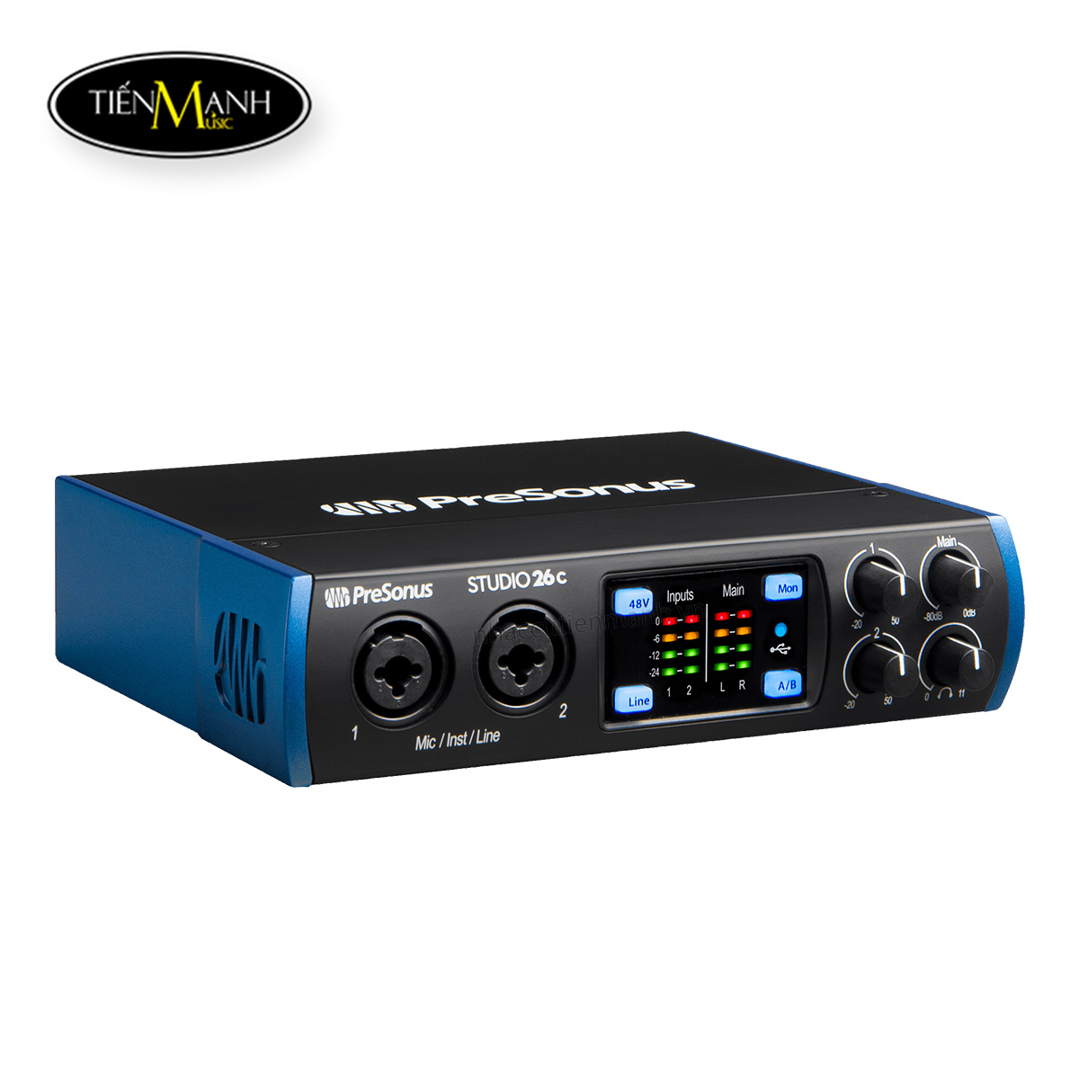 Soundcard Presonus Studio 26C - Audio Interface - Nhạc Cụ Tiến Mạnh