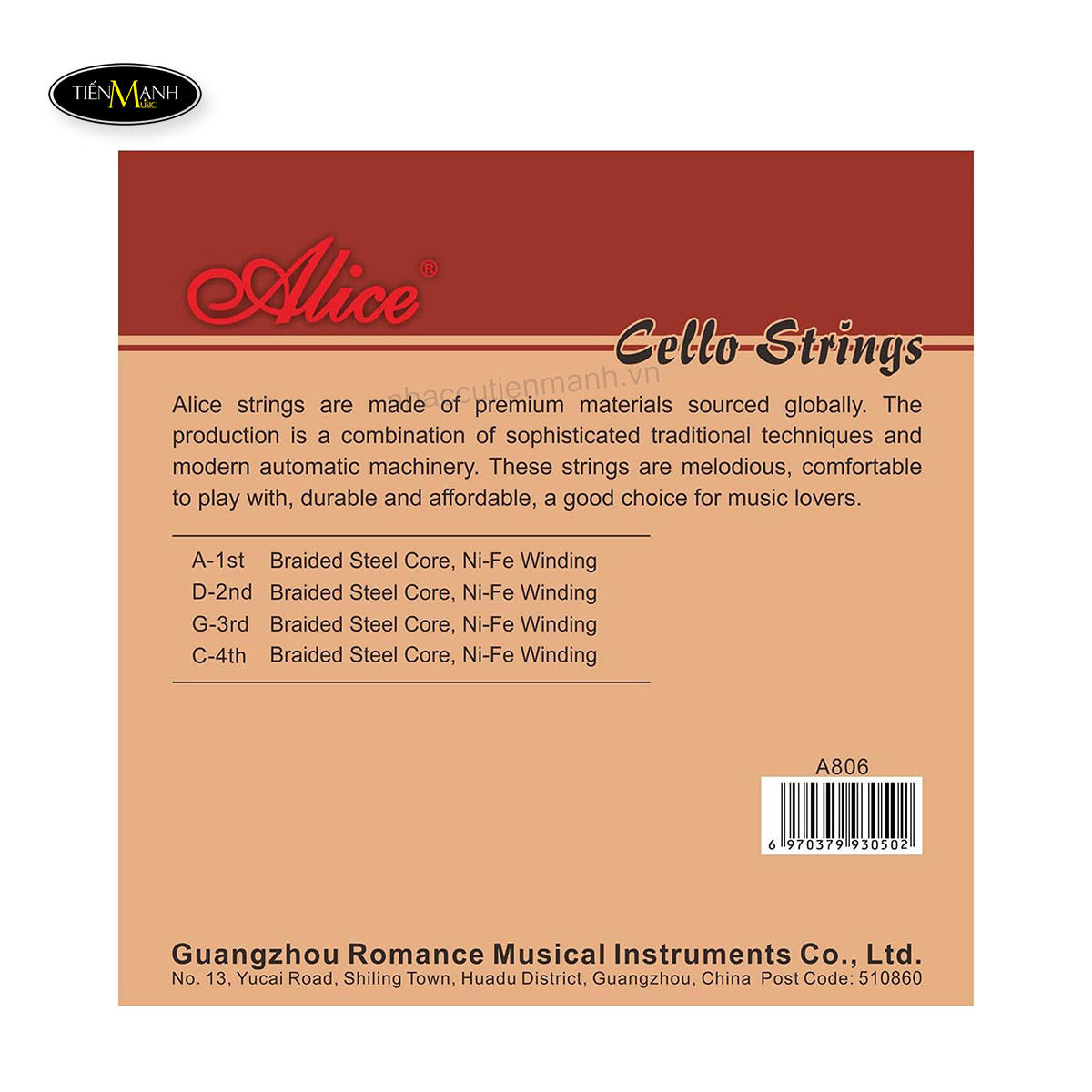 Dây Đàn Cello Alice A806 - Nhạc Cụ Tiến Mạnh