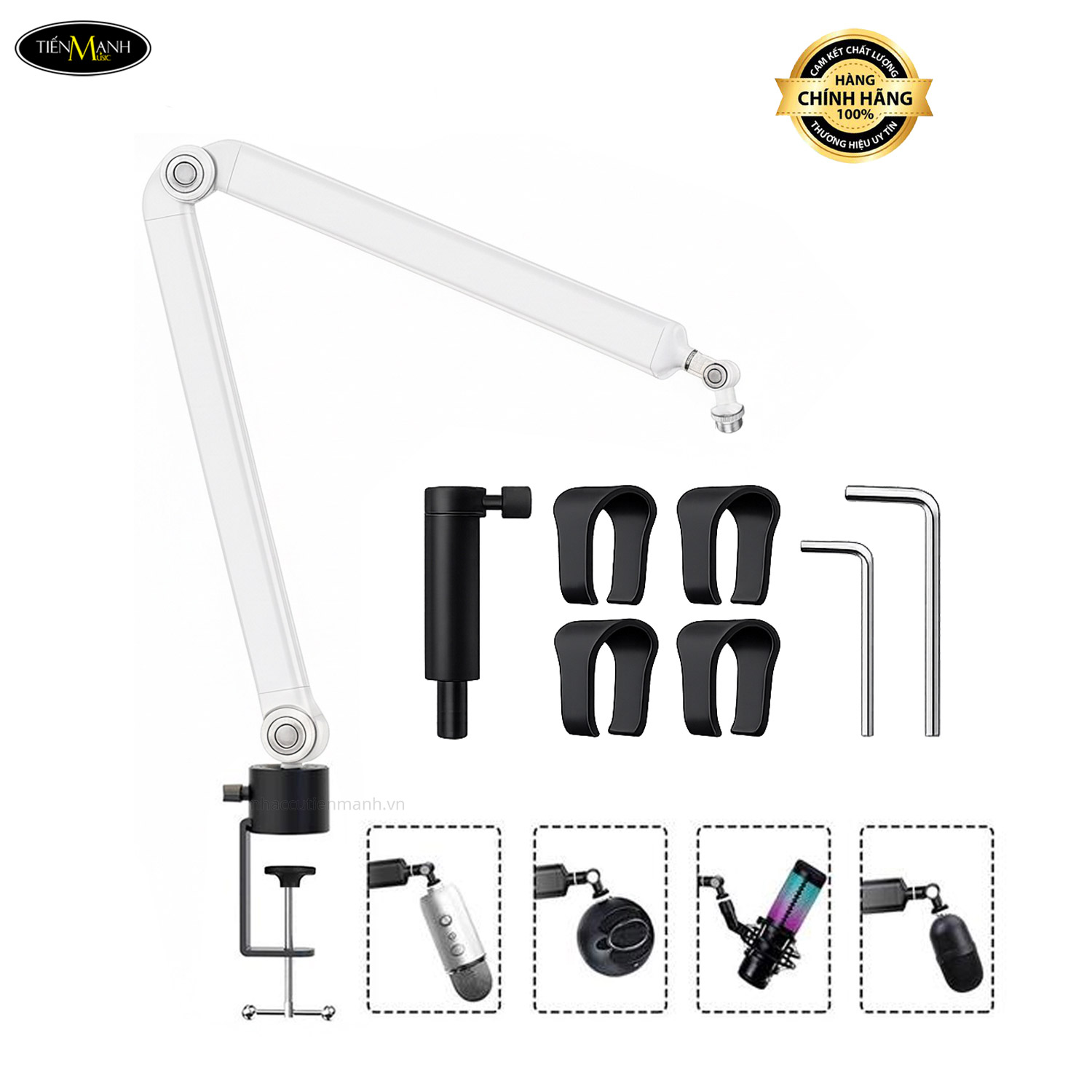 Giá Đỡ Micro Arm Kẹp Bàn Dr.Mic W22 - Nhạc Cụ Tiến Mạnh